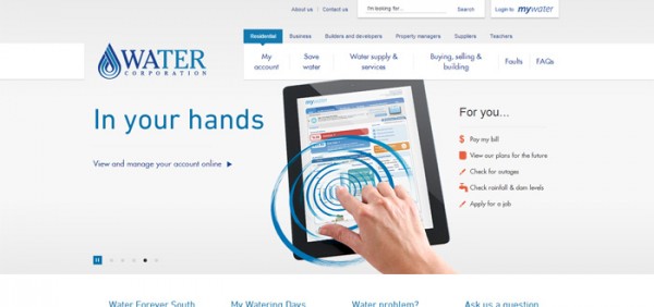 30 Beautiful Water Themed Websites