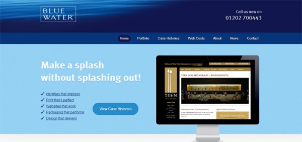 30 Beautiful Water Themed Websites