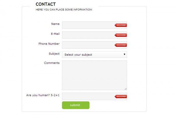 24 Amazing HTML Contact Forms You Can Download Right Now