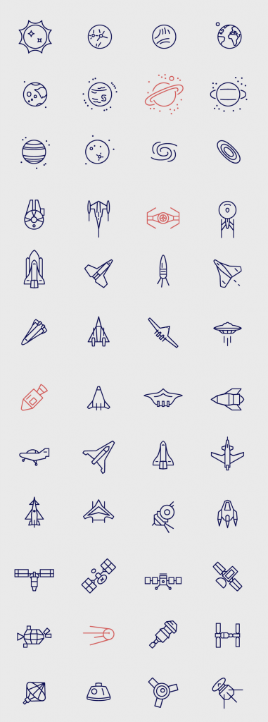 Daily Freebie: Huge Galactic Space Icon Set