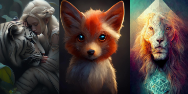 AI Image Prompt Ideas - 5 Amazing Fantasy Styled Animal Images